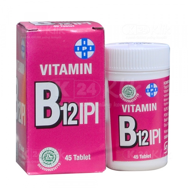 Jual Vitamin B12 IPI Tablet (1 Botol Isi 45 Tablet) (per Pcs) | Shopee Indonesia