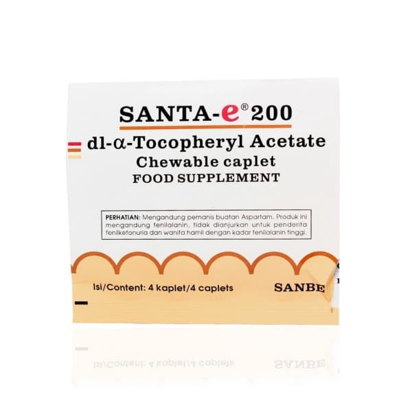 Jual SANTA E 200MG (1 STRIP ISI 4 TABLET) | Shopee Indonesia