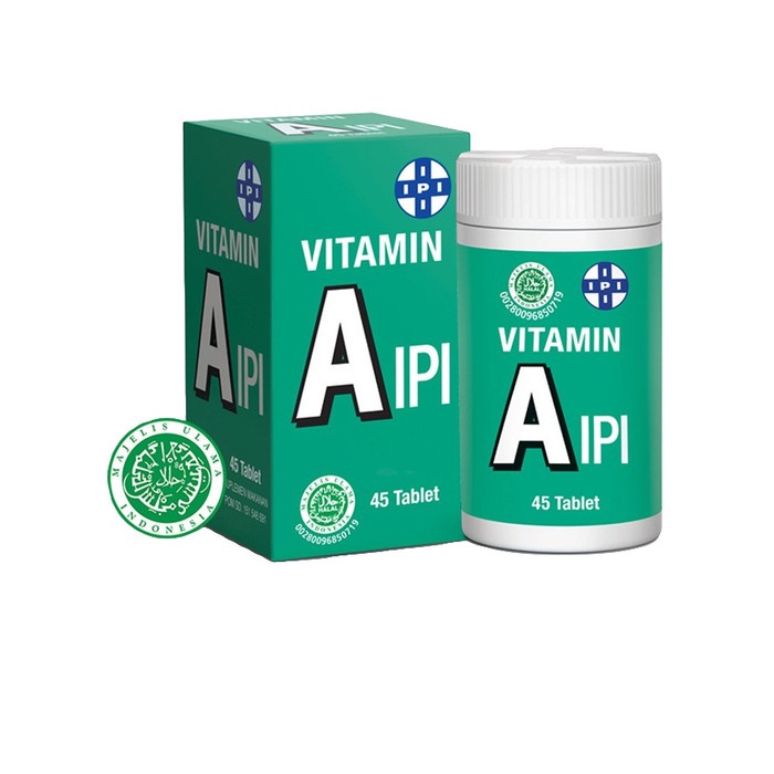 Jual Vitamin A IPI Tablet (1 Botol Isi 45 Tablet) (per Pcs) | Shopee ...