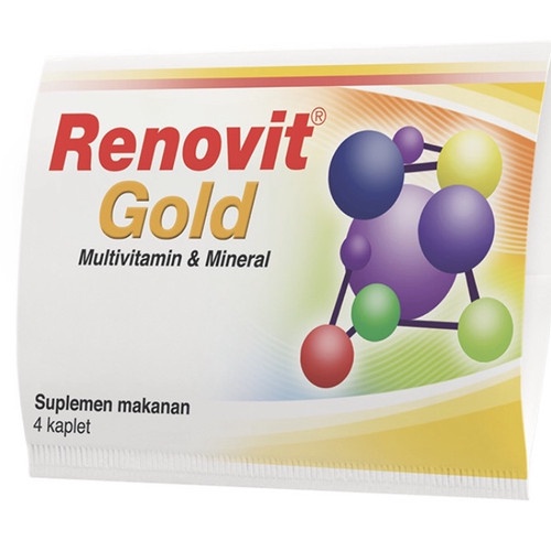 Jual RENOVIT GOLD KAPLET (per Strip isi 4 Kaplet) | Shopee Indonesia