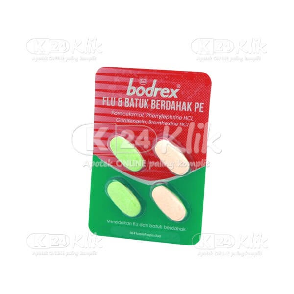 Jual Bodrex Flu & Batuk Berdahak Pe Kaplet (per Strip) | Shopee Indonesia