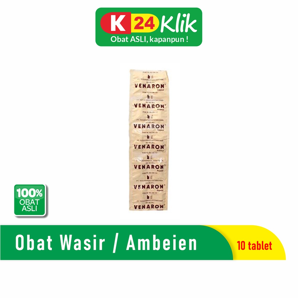 Jual Venaron tablet / Obat Wasir (1 Strip isi 10 Tablet) | Shopee Indonesia