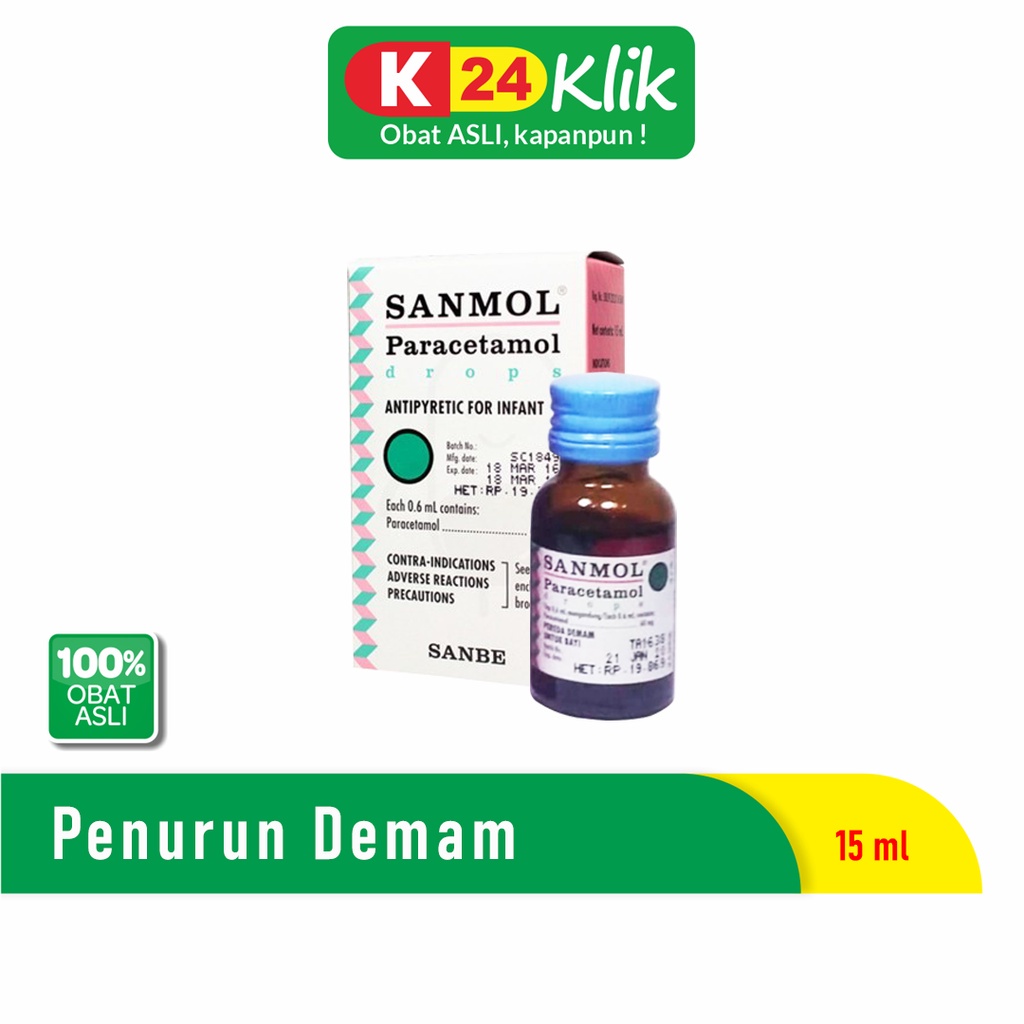 Jual SANMOL Drop 15ML 60Mg/0.6Ml atau Sanmol Tetesa (1 Botol) | Shopee ...