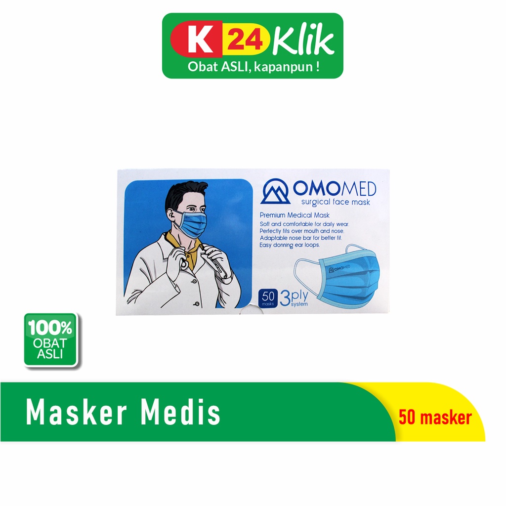 Jual Omomed Masker Earloop (per Dos) | Shopee Indonesia
