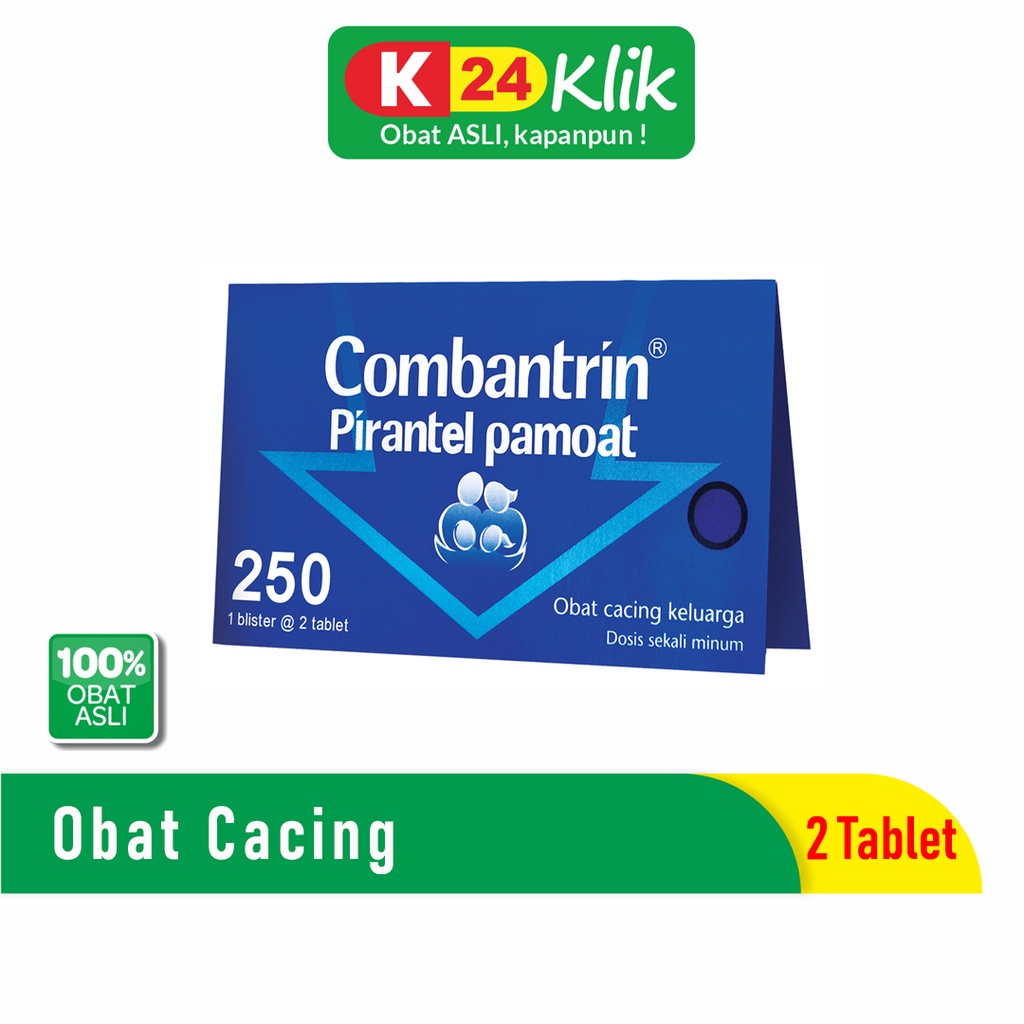 Jual Combantrin 250Mg Tablet 1 Strip (Isi 2 Tablet) | Shopee Indonesia
