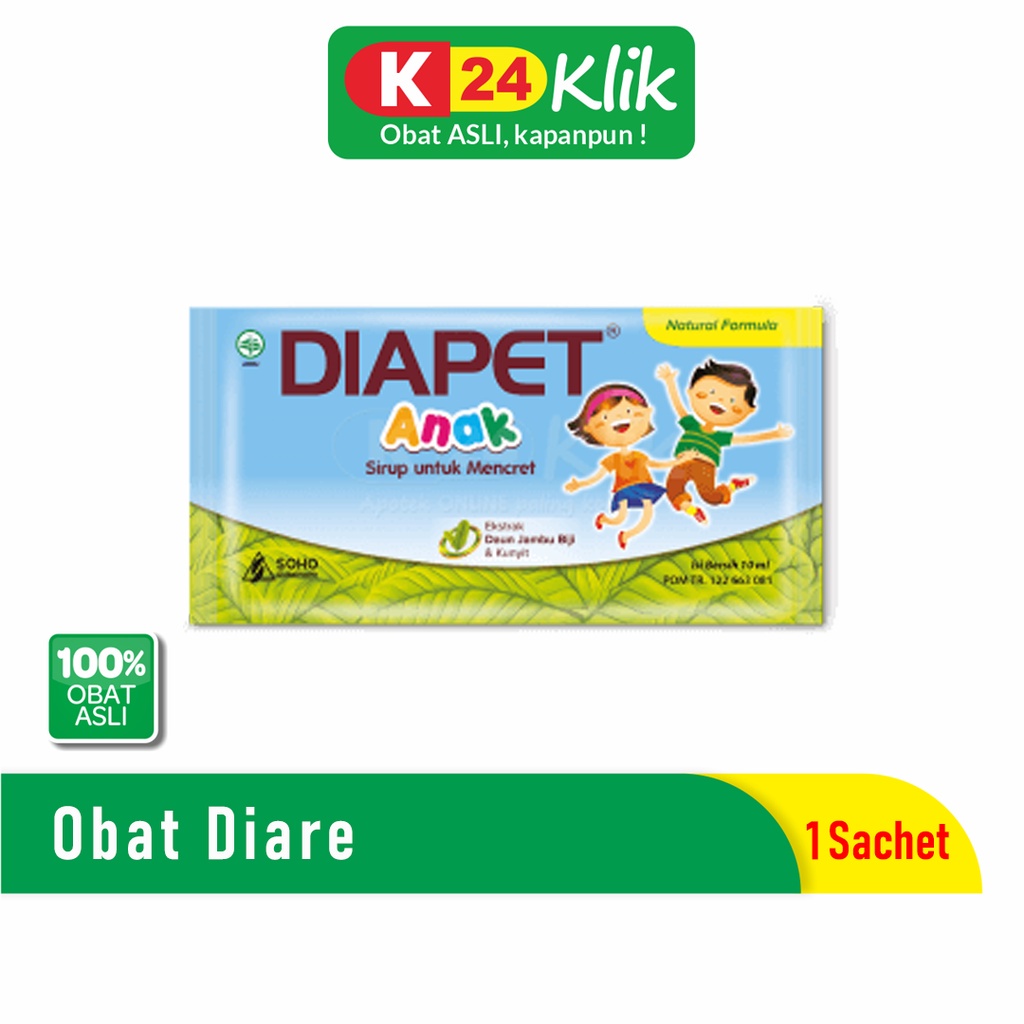 Jual Diapet Anak 10Ml Sach (1 Dos isi 6 Pcs) | Shopee Indonesia