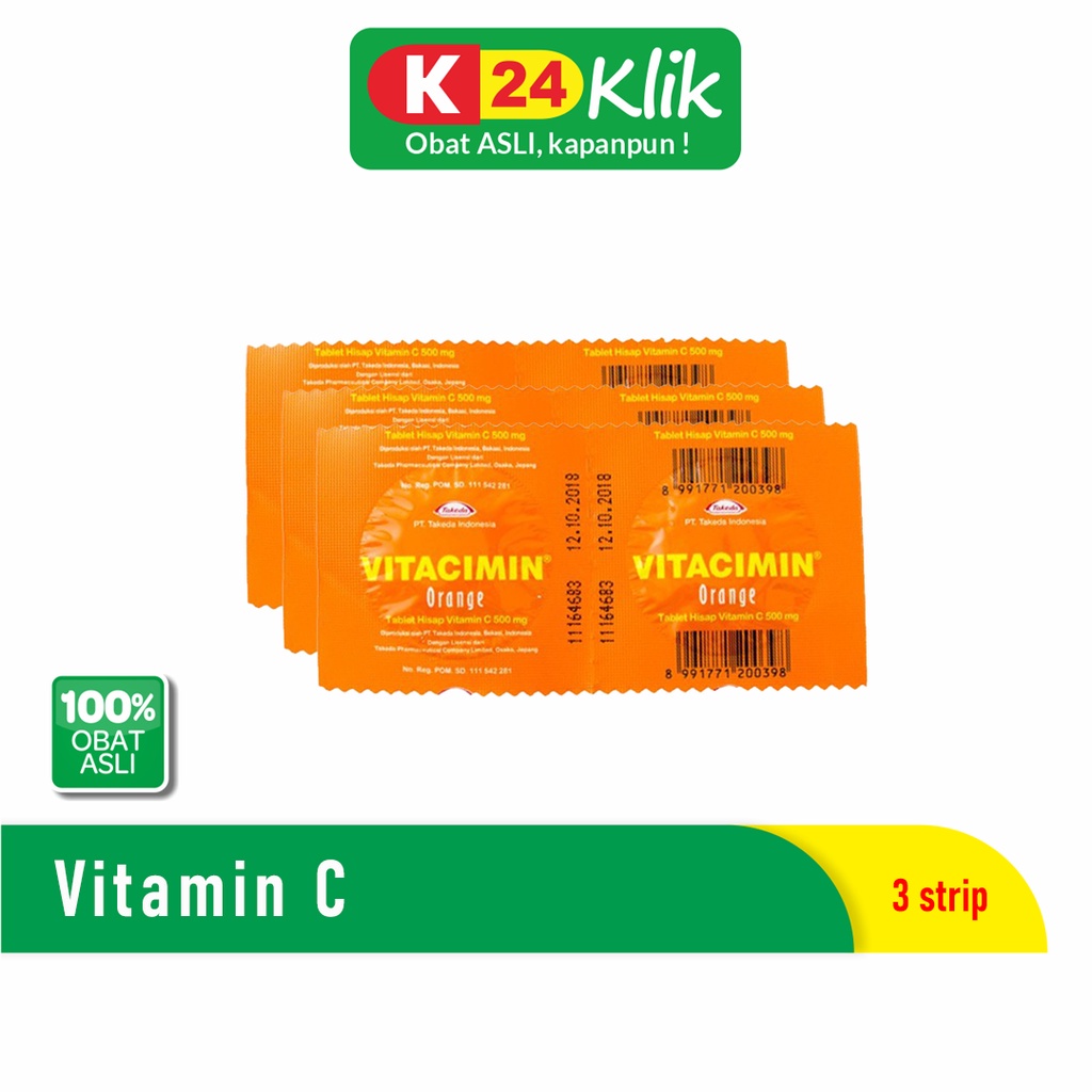 Jual Vitacimin Orange Strip (per Strip) | Shopee Indonesia