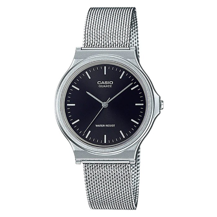 Jual Franc- Casio Standard Mq-24M-1Edf Black Dial Mesh Strap | Shopee ...