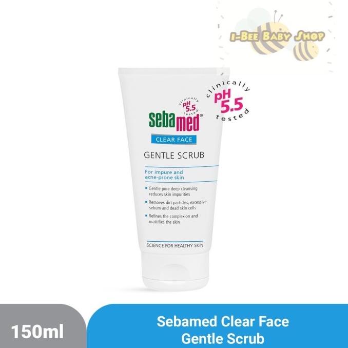 Jual SEBAMED CLEAR FACE Gentle Scrub 150ml / Scrub Cuci Muka | Shopee ...
