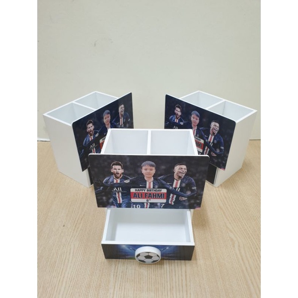 Jual Rak laci organizer stationery/souvenir rak tempat pencil kayu ...