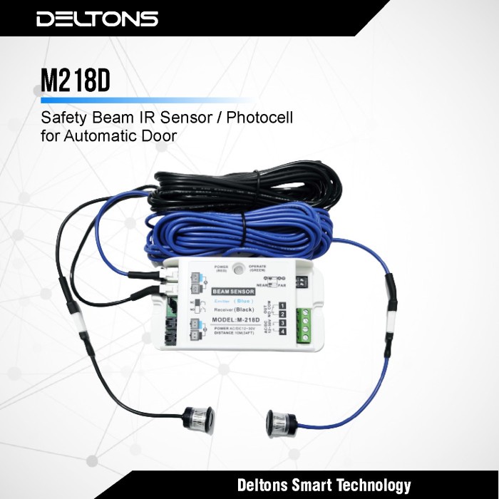 Jual Safety Beam Infra Red Sensor Photocell For Automatic Door | Shopee ...