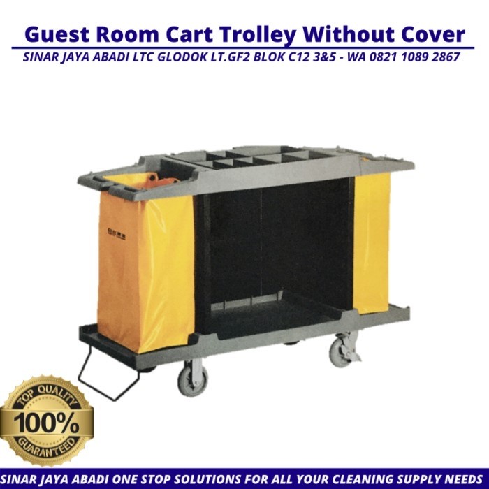 Jual Bestseller Guest Room Service Cart Housekeeping Room Boy Trolley ...