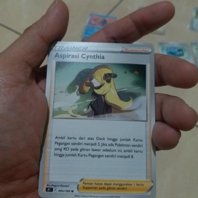 Jual yang dicari] TRAINER ASPIRASI CYNTHIA S9 093/100 U TCG POKEMON INDONESIA | Shopee Indonesia