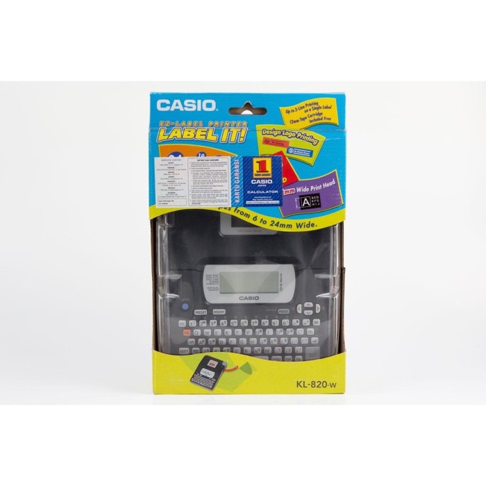 Jual LABEL ITT CASIO KL-820W | Shopee Indonesia