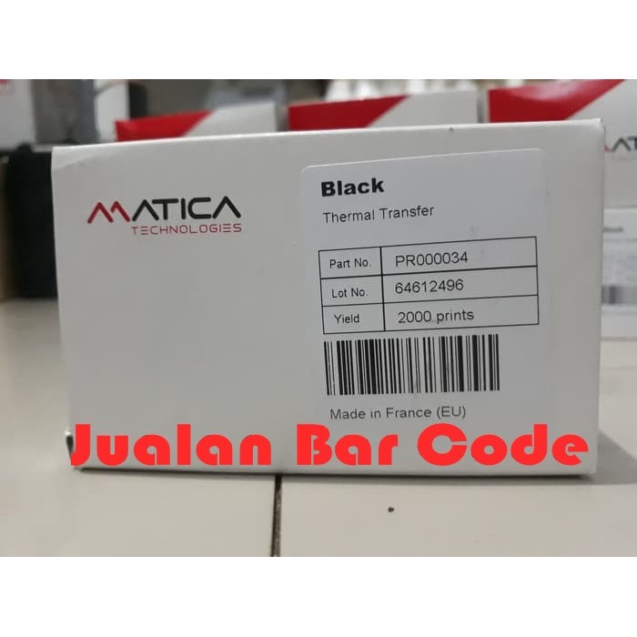 Jual RIBBON BLACK HITAM PRINTER ID CARD MATICA EXPRESSO II MTC ...