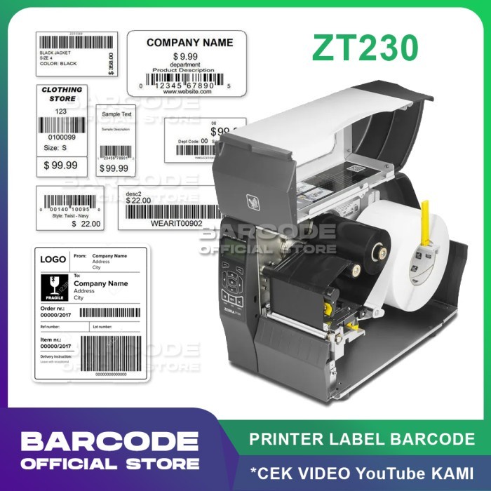 Jual PRINTER CETAK LABEL ALAMAT PENGIRIMAN PRODUK MARKETPLACE ZEBRA ...