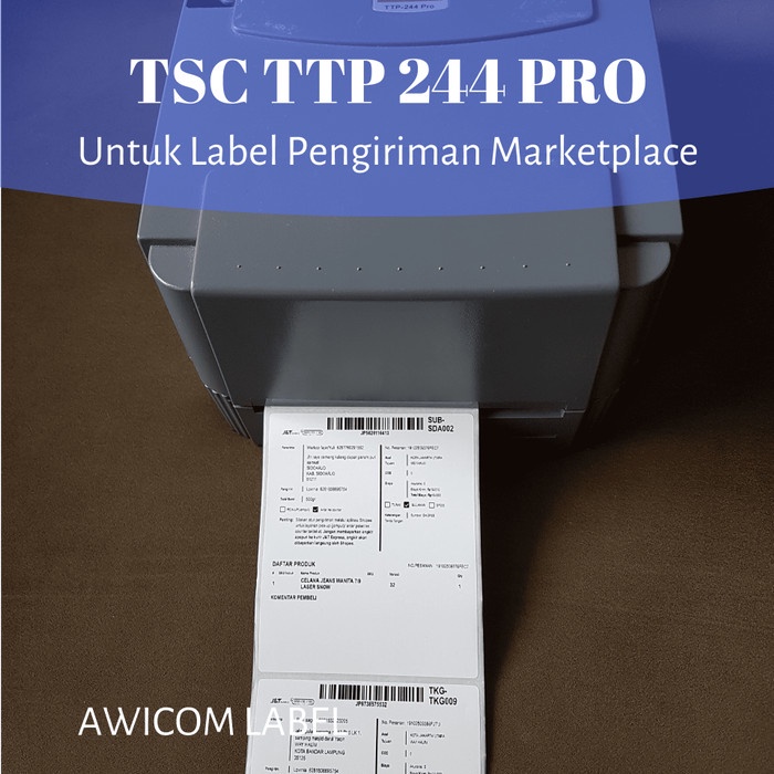 Jual Printer Label Barcode Thermal TSC TTP-244 PRO ORIGINAL | Shopee ...