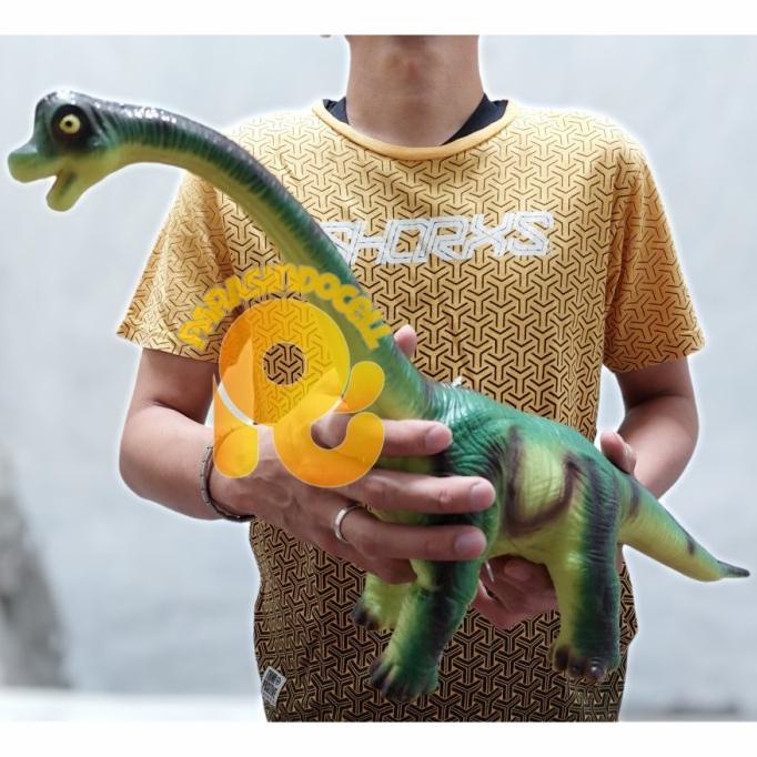 Jual Mainan Dinosaurus karet Figure Gozilla / Tirex / Brontosaurus ...