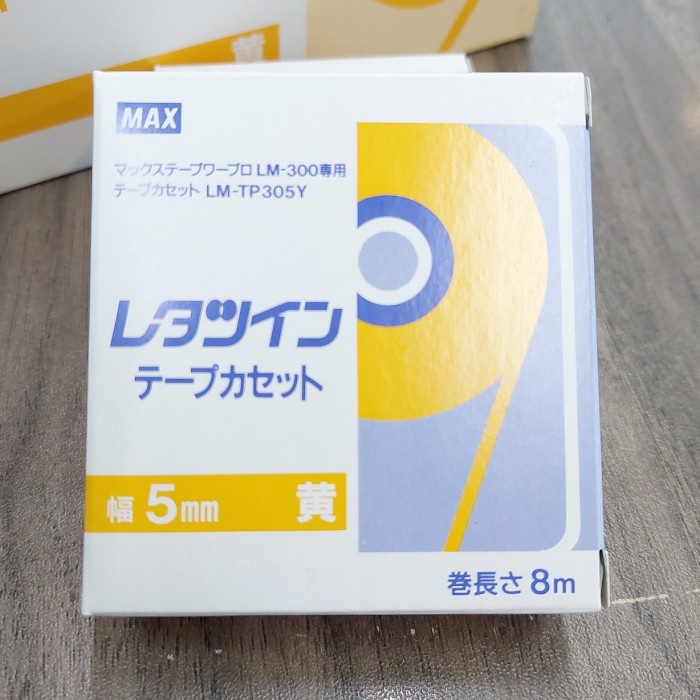 Jual MAX Marking Label Letatwin LM-305Y (yellow 5mm) | Shopee Indonesia