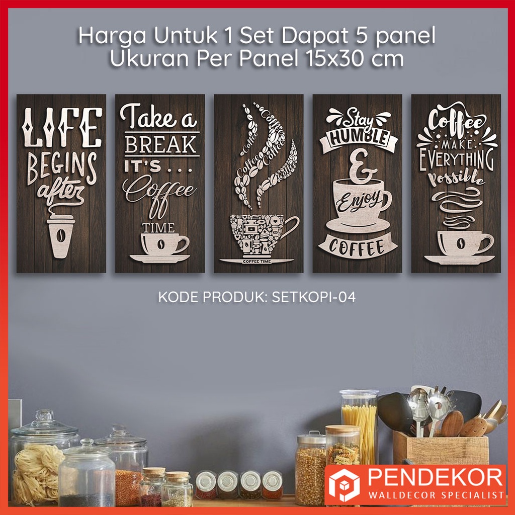 Jual Hiasan Dinding Tema Kopi Pajangan Cafe Coffee Shop Dekorasi Kafe ...