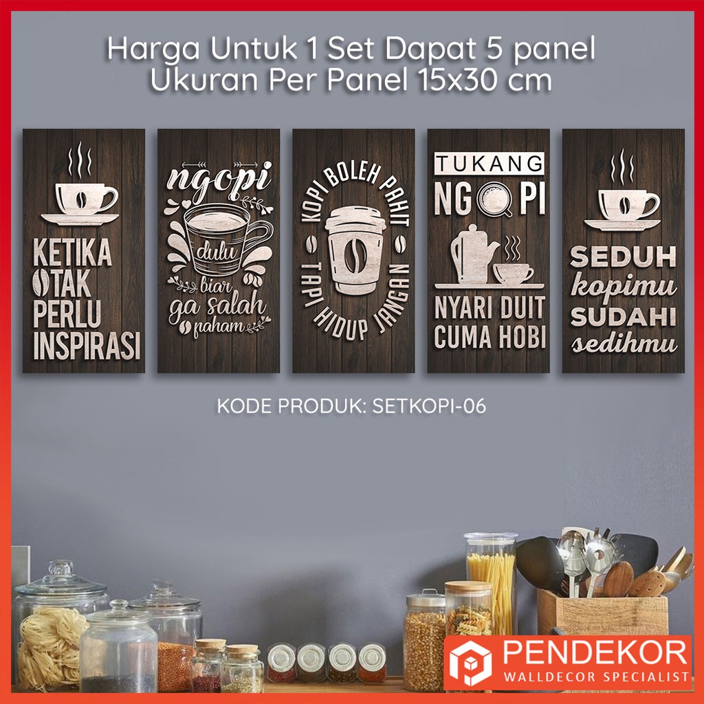 Jual Hiasan Dinding Tema Kopi Pajangan Cafe Coffee Shop Dekorasi Kafe ...