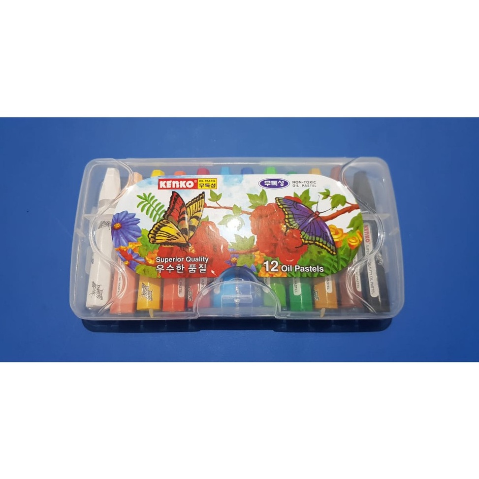 Jual [CODE BARANG 698WEG] Crayon KENKO Oil Pastel 12 Colour KOP-12C KFT ...
