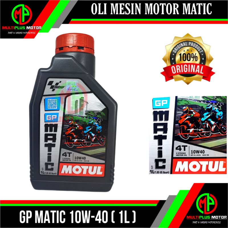 Jual Oli mesin motor MATIC MOTUL GP MATIC 10W-40 (1L) ORIGINAL 100% | Shopee Indonesia