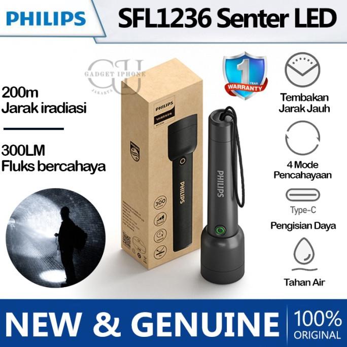 Jual Philips Lampu Senter LED / Senter Police Swat Flashlight Super ...
