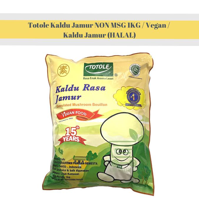 Jual Totole Kaldu Jamur NON MSG 1KG / Vegan / Kaldu Jamur (HALAL ...