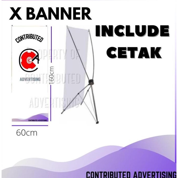 Jual New X Banner Plus Banner Flexi/ Tripod Banner / Roll Up Banner ...