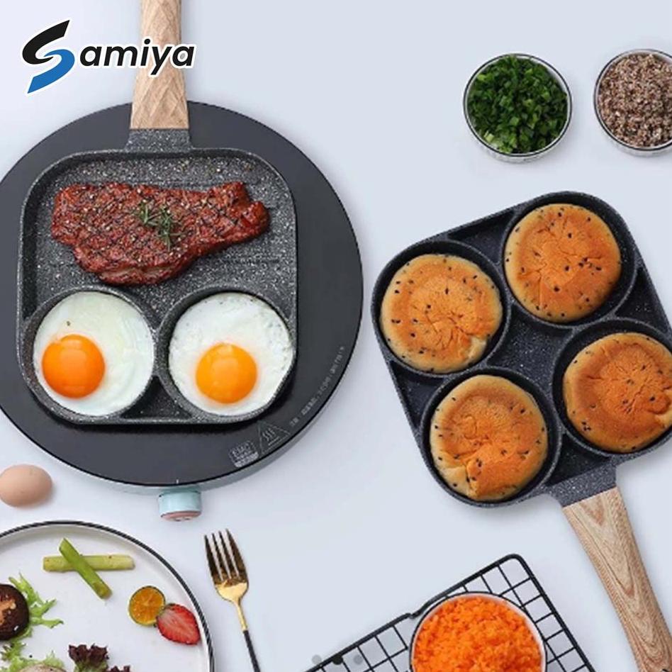 Jual pancake frying pot pan / panci steak grill egg telur omelet pan ...