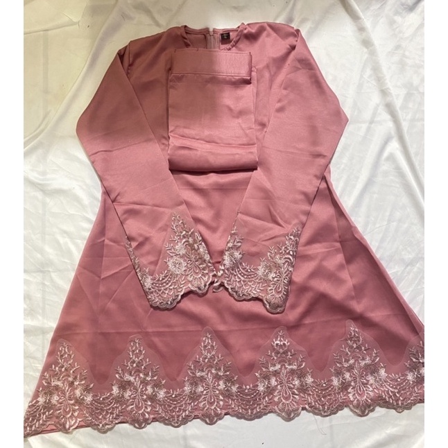 Jual Harga Bersahabat Baju Kurung Renda Malaysia SATU SET (REAL PICT ...