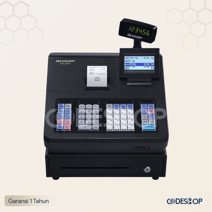 Jual MESIN POS KASIR SHARP XE-A207 CASH REGISTER XE A 207 | Shopee ...
