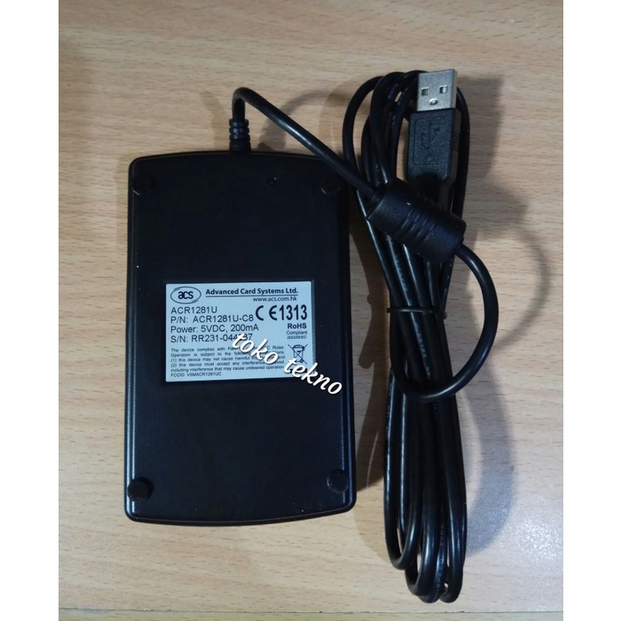 Jual Mifare Card Rfid Reader/Writer ACR 120U / ACR 1281U - C8 + Free ...