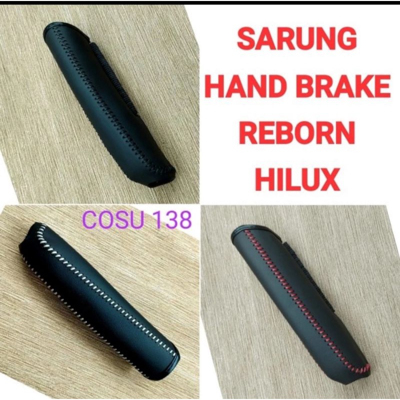 Jual sarung kulit asli cover hand brake rem tangan innova reborn hilux ...