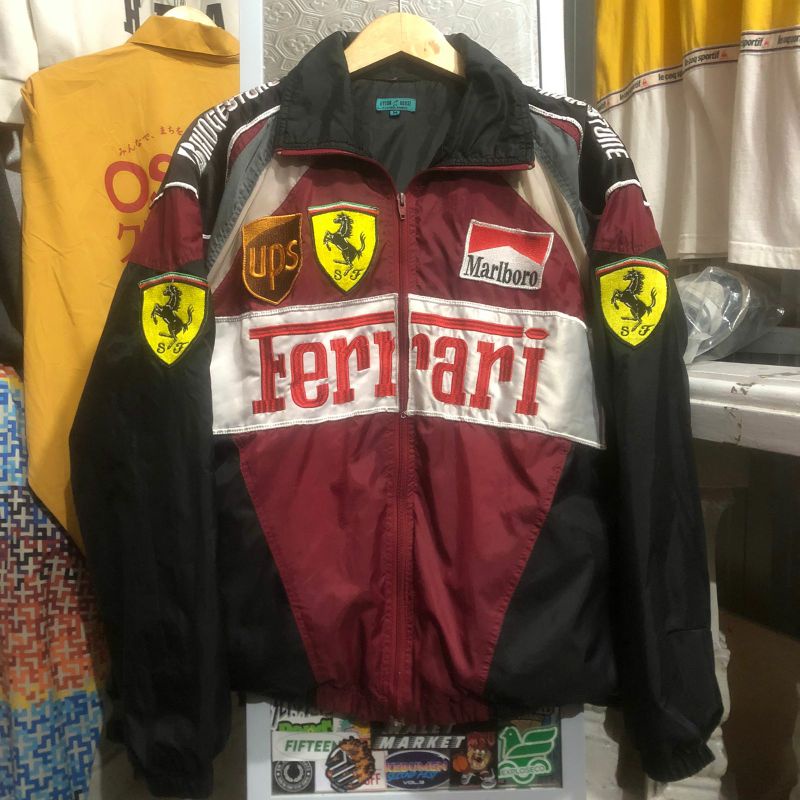 Jual jaket racing vintage ferrari | Shopee Indonesia