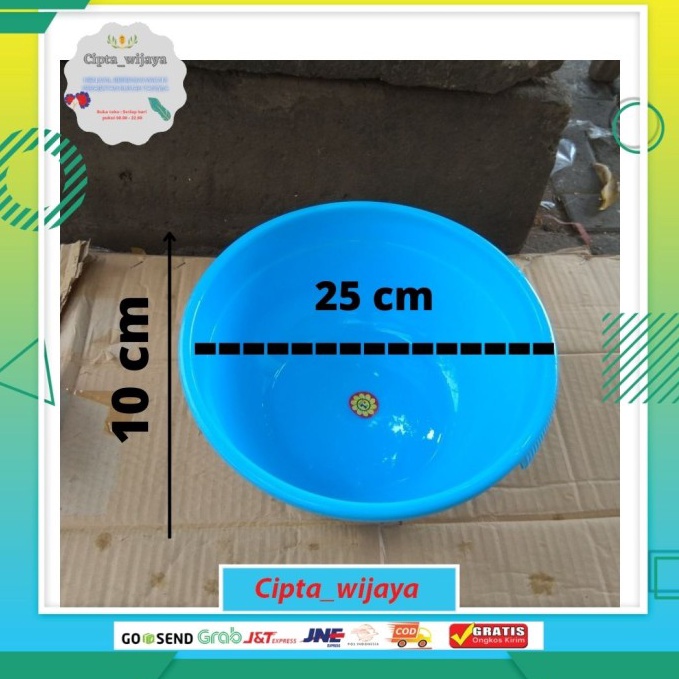 Jual SHOPEE MALL Baskom No.12 Warna | Baskom Plastik | Baskom Makanan ...