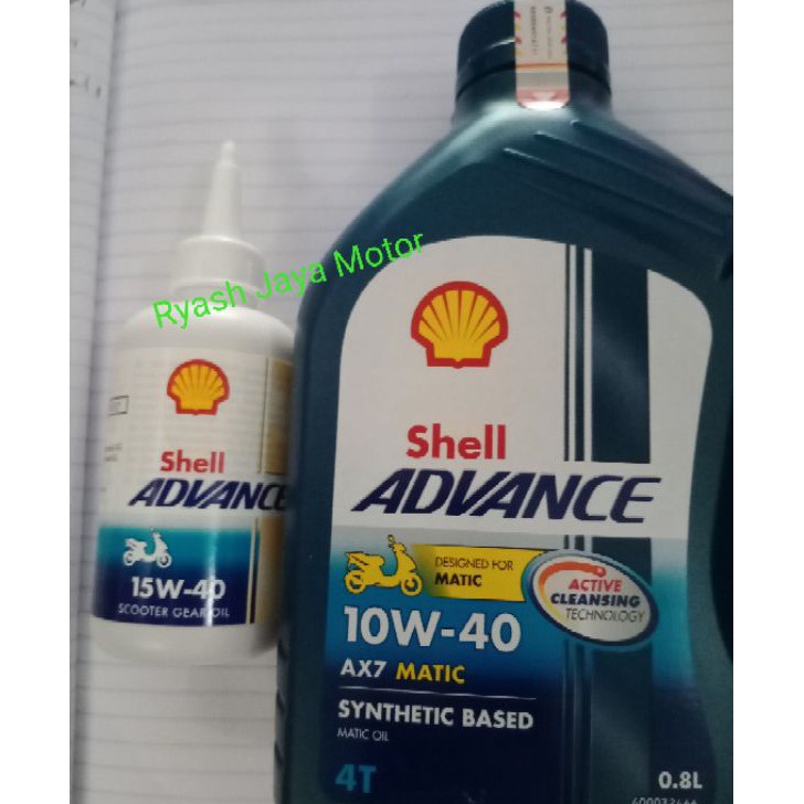 Jual Terkini!! paket oli mesin shell advance ax7 matic 800ml 10-40w ...