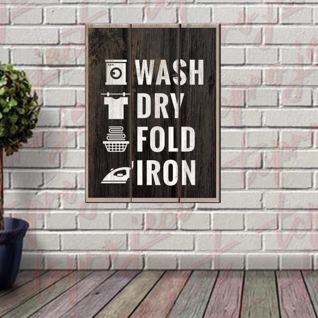 Jual POSTER QUOTE LAUNDRY - HIASAN DINDING - POSTER KAYU | Shopee Indonesia