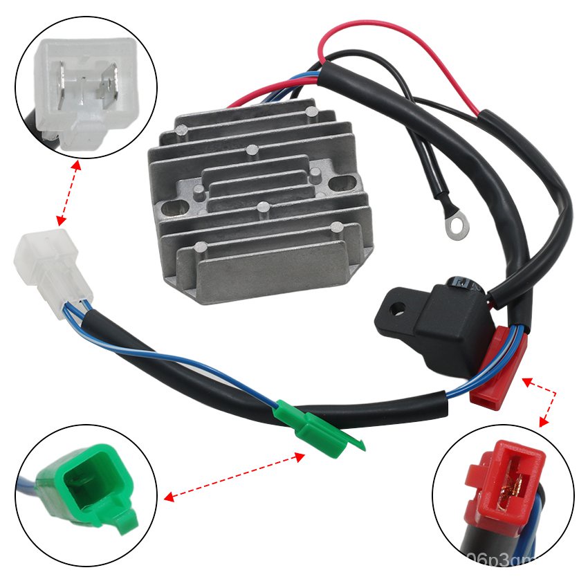 Jual &Motorcycle Rectifier Voltage Regulator Charge with Plug For Bajaj ...