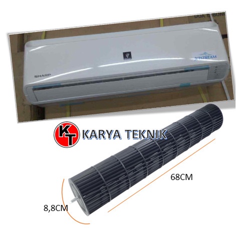Jual BLOWER AC KIPAS SHARP JETSTERAM PSY2 PEY2 ORIGINAL 68CM X 8.8CM ...
