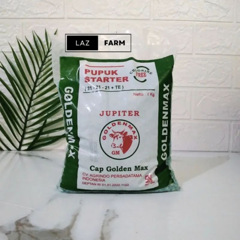 Jual Pupuk starter 21 21 21 Jupiter cap golden max 1 kg | Shopee Indonesia