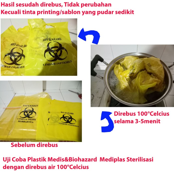 Jual Plastik Sampah Infeksius & Limbah Medis Berbahaya - 50 X 75Cm 12 ...