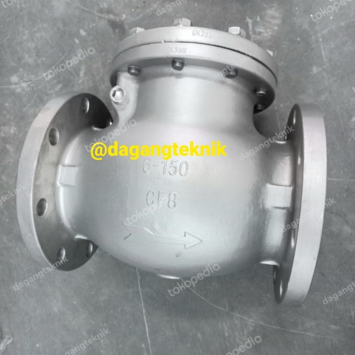 Jual Check Valve / Swing Check Valve 3 Inch / Dn 150 Class 150 Ss 304 ...