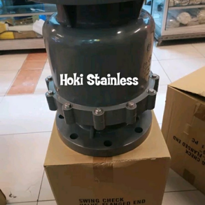 Jual Swing Check Valve Pvc Flange 4"Inch / Klep Tabok Pvc Terlaris!!! | Shopee Indonesia