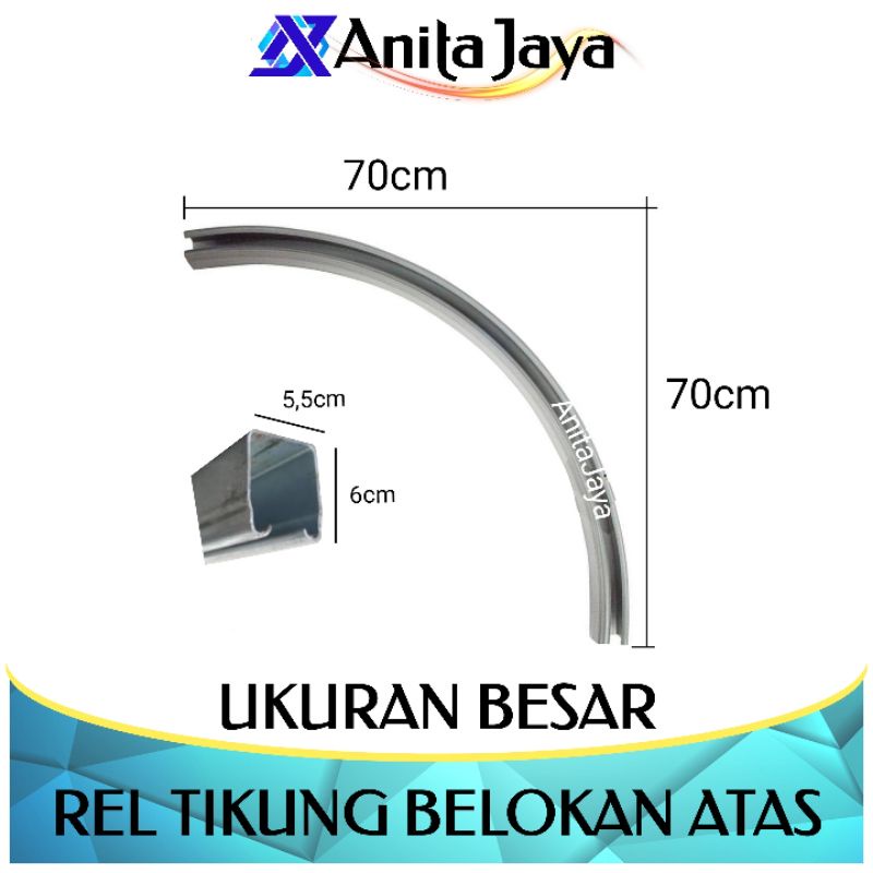 Jual belokan rel tikung atas ukuran besar pintu garasi lokal bukan wina ...