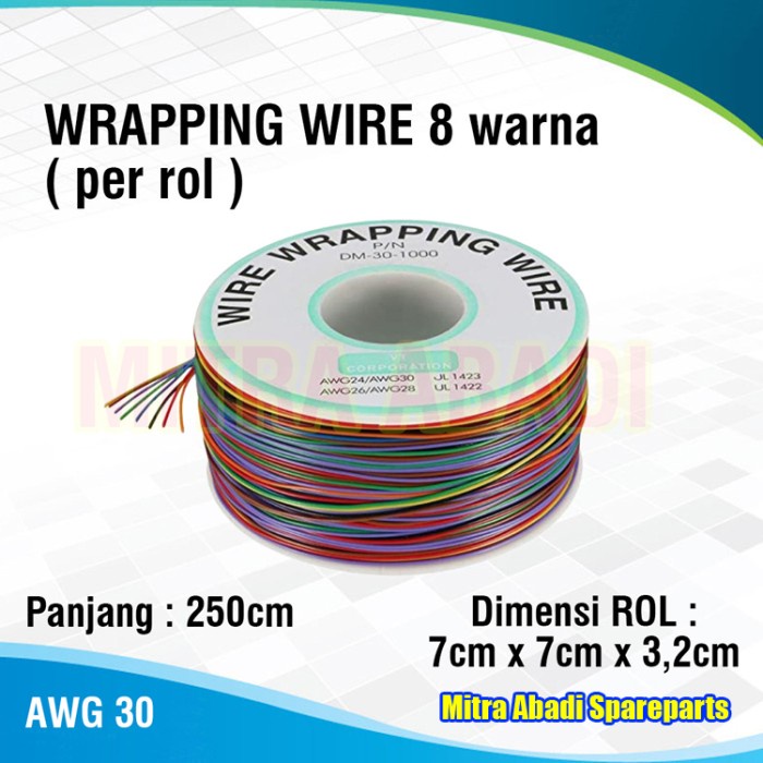 Jual WRAPPING WIRE 8 COLOURS / KABEL TIPIS 8 WARNA PER ROLL | Shopee ...