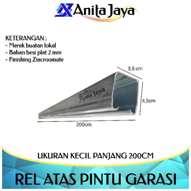 Jual rel atas kecil 200cm pintu garasi lokal bukan dexon bukan wina ...