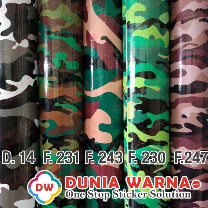 Jual !!!!!!] Skotlet Doreng Militer Hijau Army Tentara Camo FUNFIX Sticker Motor | Shopee Indonesia
