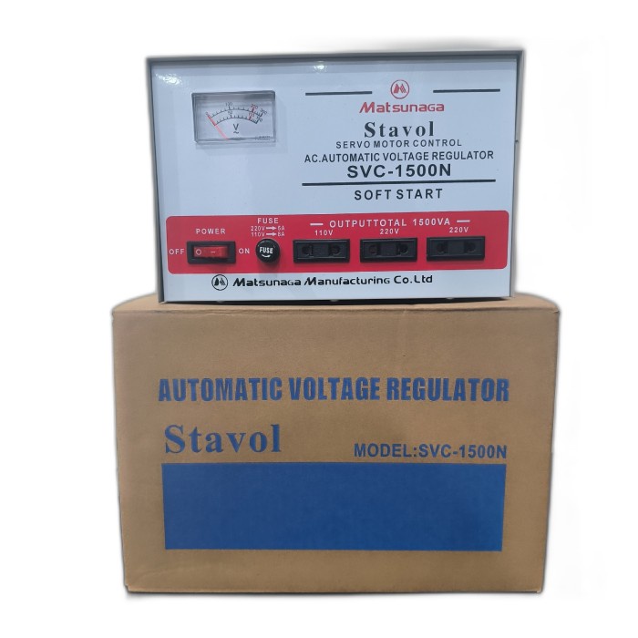 Jual Stavolt SVC 1500W MATSUNAGA / STABILIZER 1500 MTS / STAVOL 1500 WATT | Shopee Indonesia